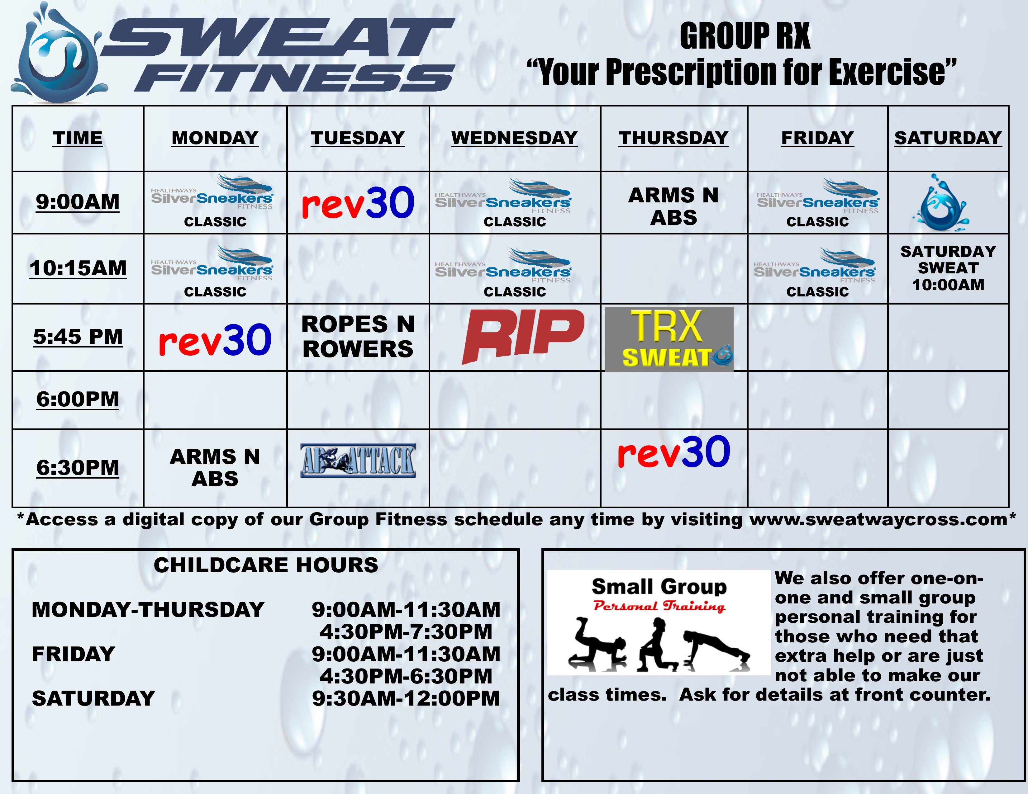 Calendar | Sweat Fitness